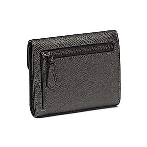 COACH Metallic Wyn Small Wallet Gunmetal One Size