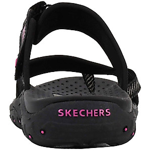 Skechers Women's Reggae-Seize The Day Sport Sandal Black/Fuchsia 6.5