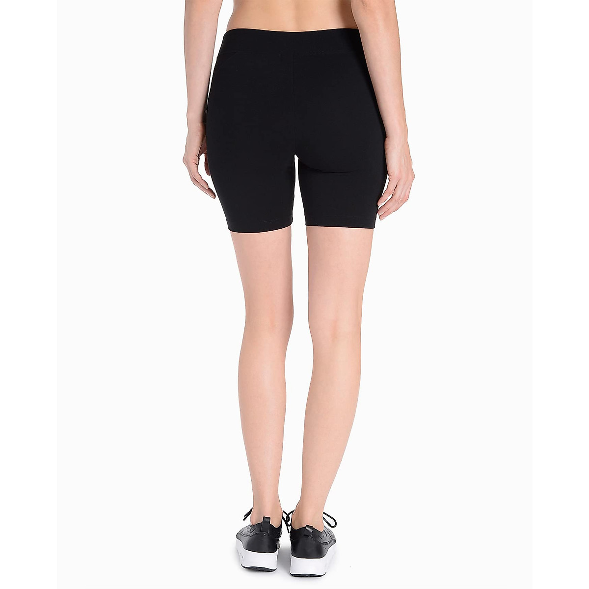 Danskin Women's Essentials Seven Inch Bike Short, Black, Large