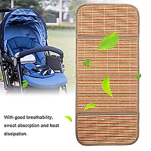 Baby Stroller Cool Mat Summer Baby Stroller Cool Mat Bamboo Pad Seat Liner Mattress Cover Kid Seat Accessory(75 * 35cm)