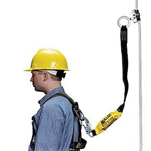 Honeywell ANSI Z359-2007 Compliant 5/8'' Dia. Polyester/Polypropylene Blend Rope w/snap Hook and Loop, 150' 300L-Z7/150FTBL