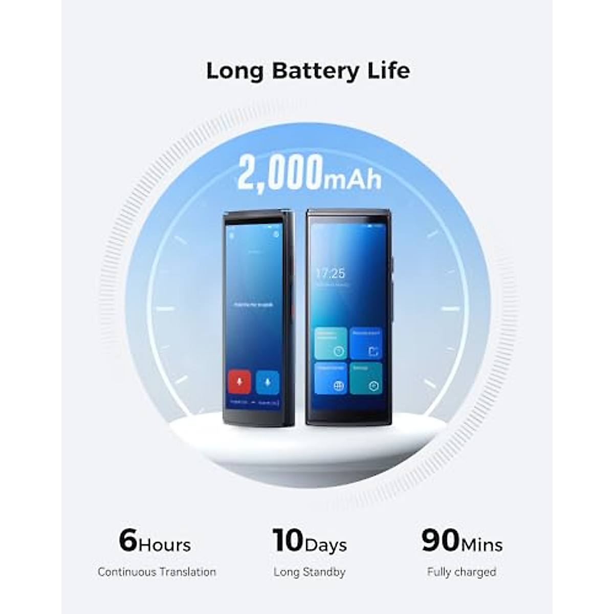 Jarvisen Language Translator Device, Two-Way Instant Voice Translator for 108 Languages, Real-Time Translation Device with Online Offline Translation, Portable Traductor for Travel, Business