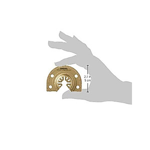 Dremel MM500 1/8-Inch Oscillating Multitool Blade for Grout Removal, Fast Cutting Carbide Accessory - Universal Quick- Fit Interface Fits Bosch, Makita, Milwaukee, and Rockwell , Gold