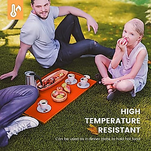 Silicone Griddle for Blackstone 28 Inch Griddle, Size:28 x 17 x 1 inches, Food Grade Waterproof Silicone Mat, Protect Your Griddle from Rodents, Insects, Debris, and Rust(Orange)