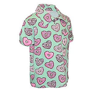 Unique Baby Boys Valentines Day Donut Hearts Polo Shirt (2t, Donut Hearts)