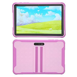 10 Inch Kids Tablet for Android 10, 2GB RAM 32GB ROM, Quad Core HD IPS Screen, Dual Cameras,with Tablet Case, for Learning, Watching and Playing Games (US Plug)