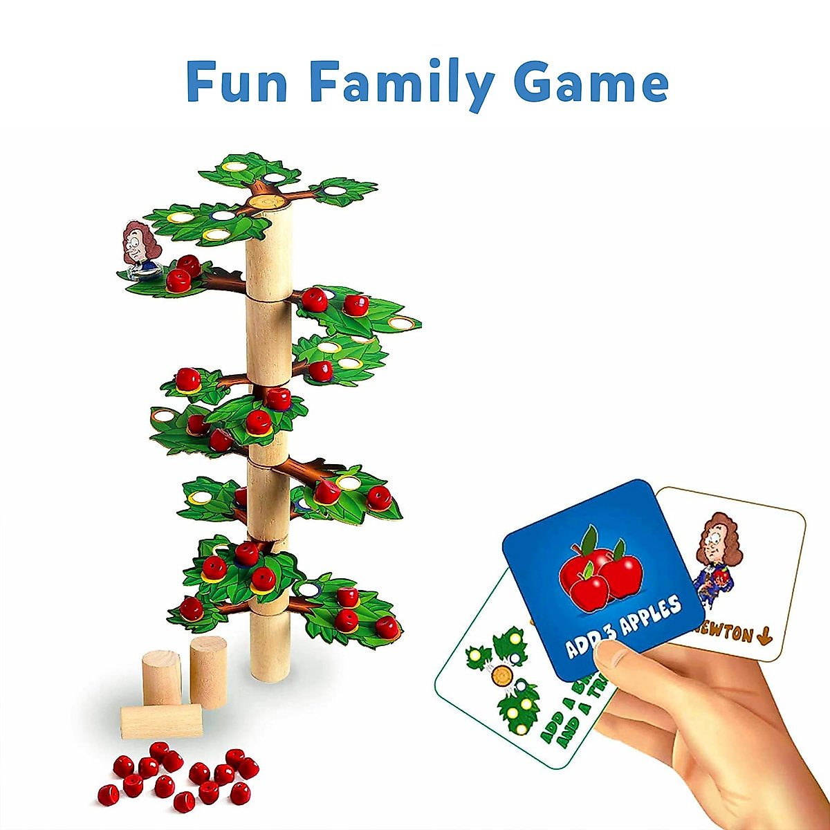 Skillmatics Newton's Tree | Fun Family Game of a Tumbling Tree | Balancing, Stacking, Strategy and Skill Building | Gifts for 6 Year Olds and Up