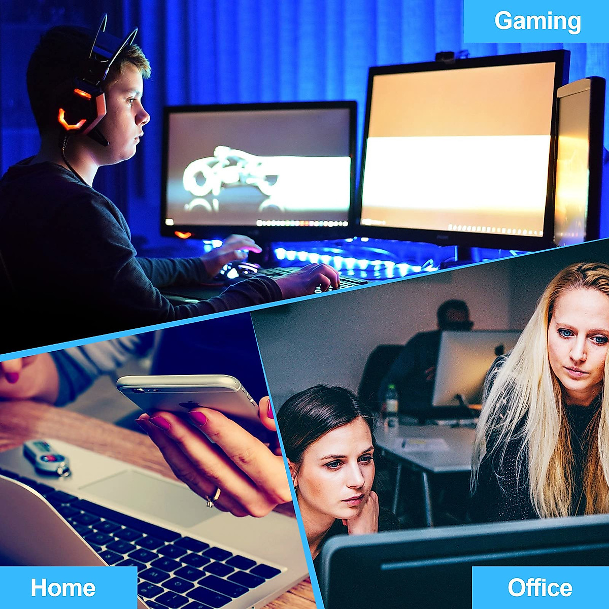 2 Pieces Heated Mouse Pad Hand Warmer USB Heated Mousepad Plush Heated Mouse Pad Removable Hand Warming Mouse Pad for Men and Women Office Home Computer Laptop (Black)