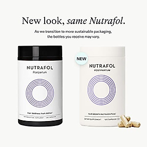 Nutrafol Fullest Hair Kit | Postpartum Hair Growth Supplement & Growth Activator | Supports Visibly Stronger, Thicker Hair | Patent-Pending Ashwagandha Exosome Technology | 3 Month Supply