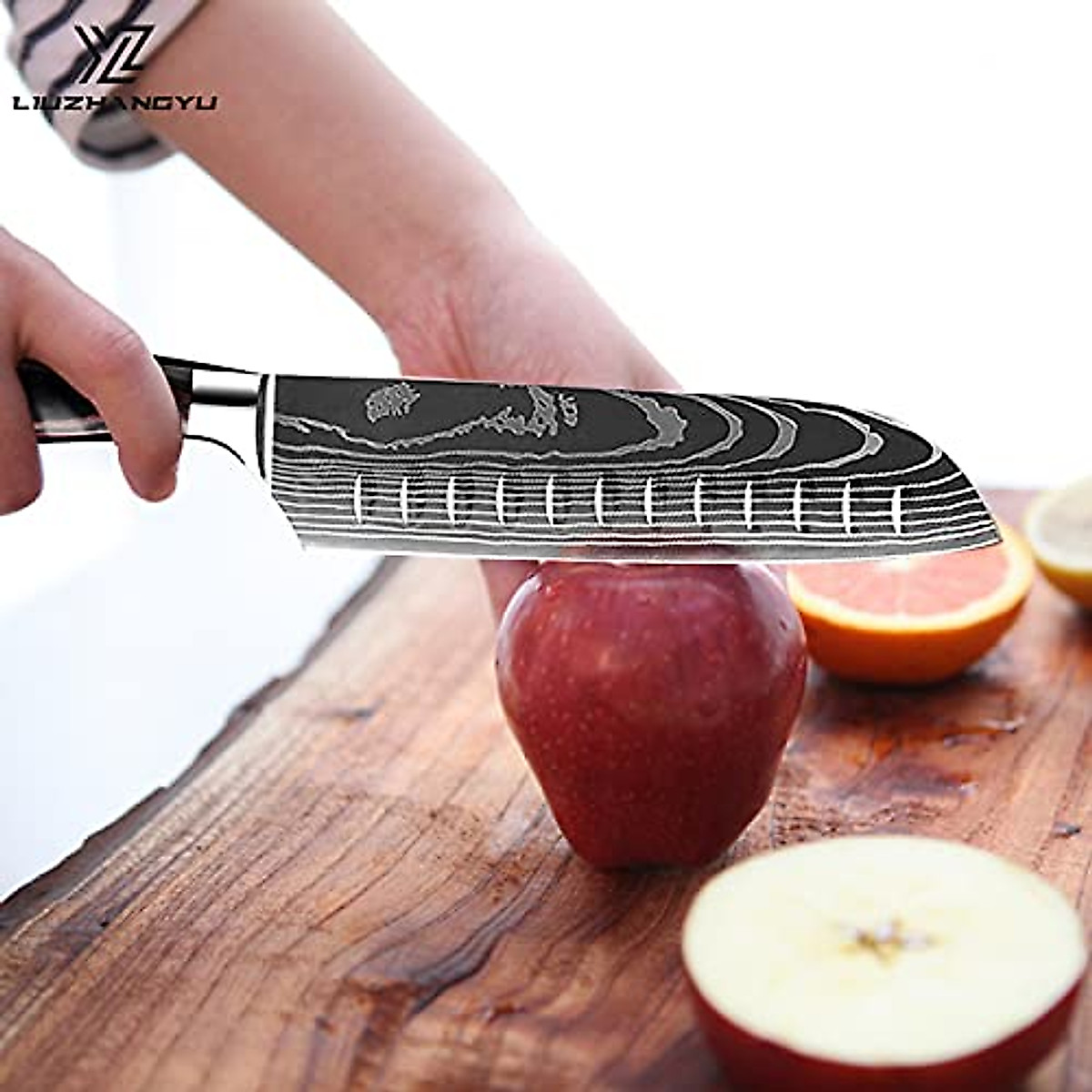 Kitchen Chef Knife Sets, 3.5-8 Inch Set Boxed Knives 5Cr15mov Stainless Steel Ultra Sharp Japanese Knives with Sheaths, 10 Pieces Knife Sets for Professional Chefs