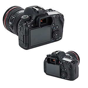 JJC Eb Ef Eyecup Eyepiece Eyeshade for Canon T7i T6s T6i T5i T4i T2i T1i SL1 T7 T6 T5 T3 5D Mark II 6D Mark II 90D 80D 77D 70D 60D 60Da Viewfinder Replace Canon Eb Ef Cup Soft Silicone Extended Design