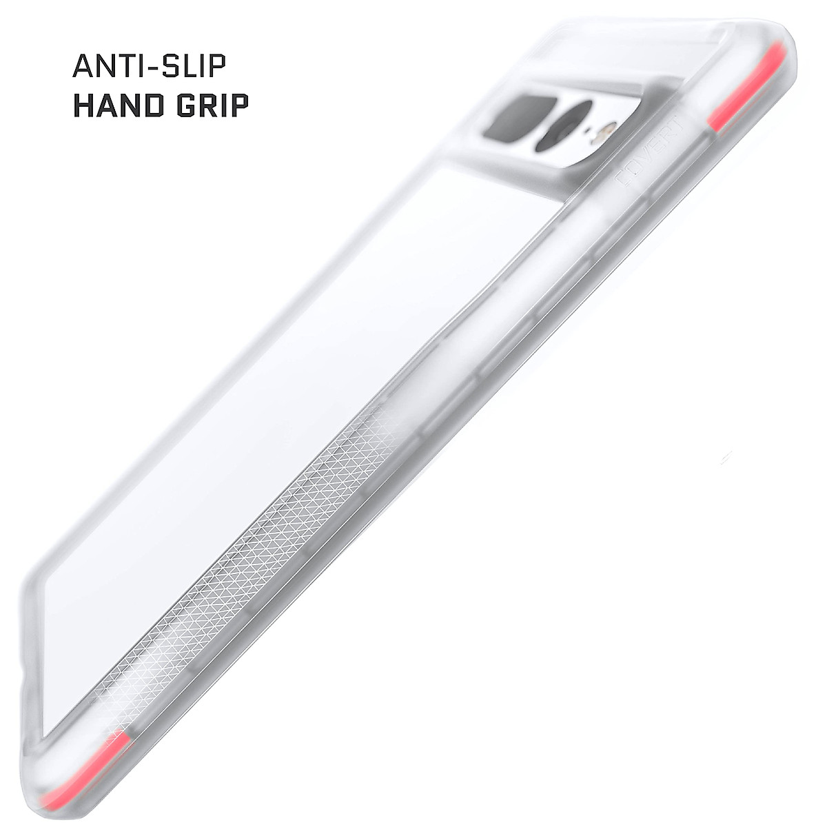 Ghostek COVERT Google Pixel 7 Pro Case Clear with Ultra Thin Design and Non-Slip Grip Bumper Supports Wireless Charging Shockproof Protective Phone Cover Designed for 2022 Pixel 7 Pro (6.7 IN) (Clear)