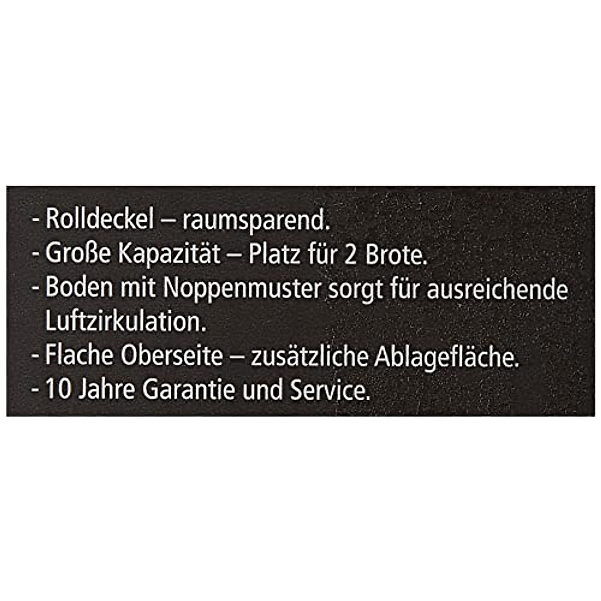 Brabantia Roll Top Bread Box (Matt Steel Fingerprint Proof) Large Front Opening Flat Top Bread Box, Fits 2 Loaves, Ideal for Kitchen Counter