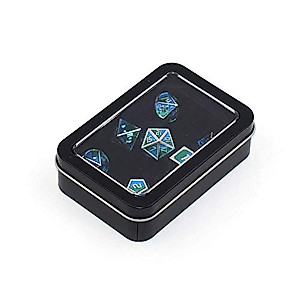 4 Pack Metal Rectangular Tin Boxes Containers with Detachable Clear Lid, Black, 4.2x2.9x1.1 Inch, Portable Box Small Storage Kit Home Organizer,Model 107