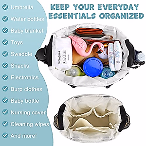 Diaper Bag Tote Large Baby Bag Tote Diaper Bag Stylish Boy Girl Multifunction Mommy Bag with Changing Pad for Mom and Dad