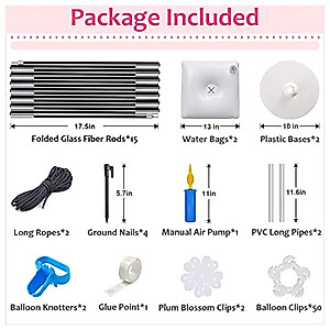 Anbeser Balloon Arch Kit - 9FT Tall &10FT Wide Adjustable Balloon Arch Stand with Water Bases for Baby Shower, Wedding, Birthday, Graduation, Kids Party Decorations