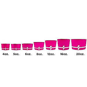 Karat [6oz - 1000 ct] Paper Ice Cream Cups for Hot/ Cold Food - Ideal for Ice Cream, Gelato, Yogurt and Snacks - Pink