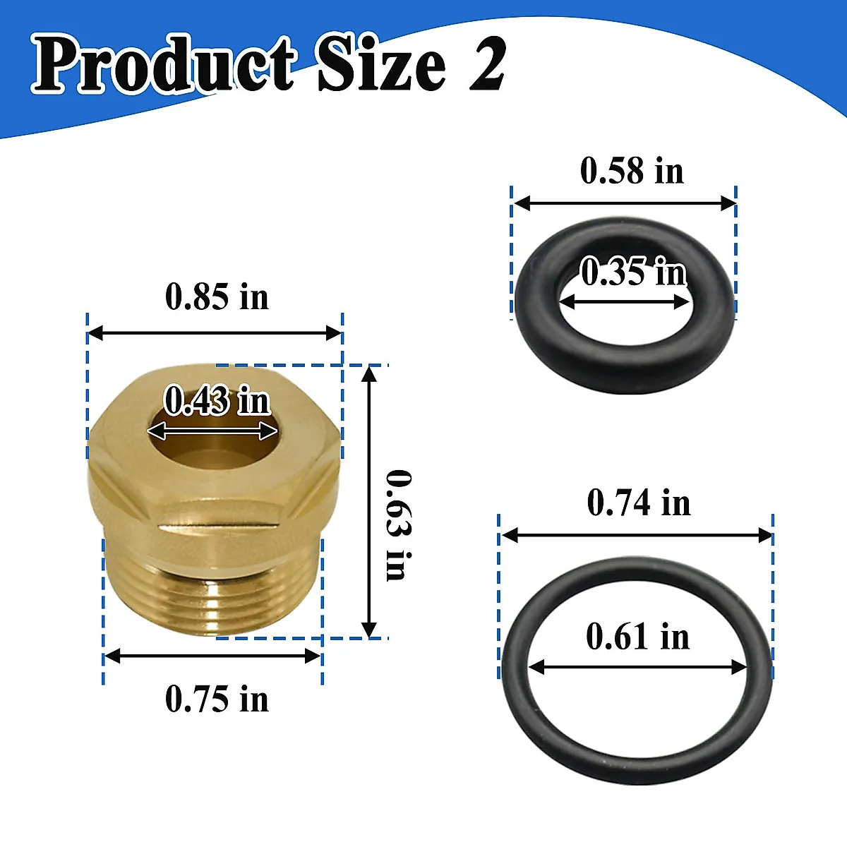 1Set 94543 Stem Extension for Three Valve Tub and Shower Diverter Knob, Fix Plumbing Fixture