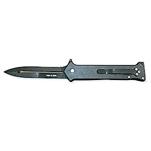 8inch JOKER KNIFE JO5 Spring Assisted Open Folding Pocket Knife. Pocket Clip Included, Blue