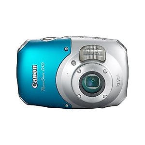Canon PowerShot D10 12.1 MP Waterproof Digital Camera with 3x Optical Image Stabilized Zoom and 2.5-Inch LCD (OLD MODEL)