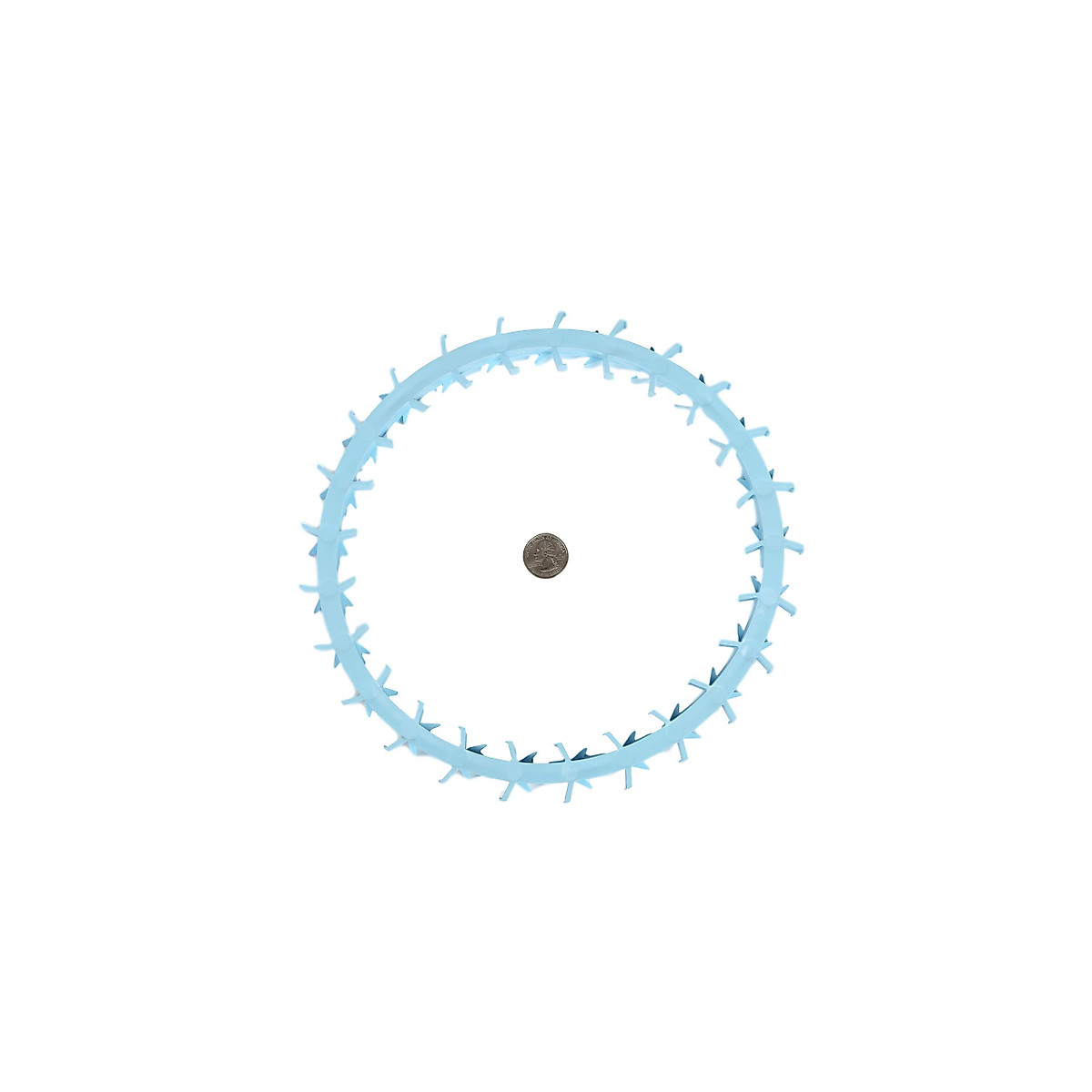 DentapupⓇ Dental Dog Toy Cleaning Teething Chew Ring with Teeth for Medium to Large Breed Dogs - Tartar & Plaque Remover, Gum Massager & Mouth Cleaner for Fresh Breath, Made in USA - Pink