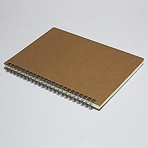 YUREE Spiral Notebook/Spiral Journal, Hardcover Spiral Lined Notebook, 140 Pages (70 Sheets) with Wide Ruled, A5, 8.4" x 5.9"