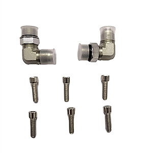 Billet Aluminum Tappet Cover Kit Replacement for 1989-2002 Cummins Diesel 5.9L 12v 24v Dual Port Ram VE44 P7100 Pumps (Silver)