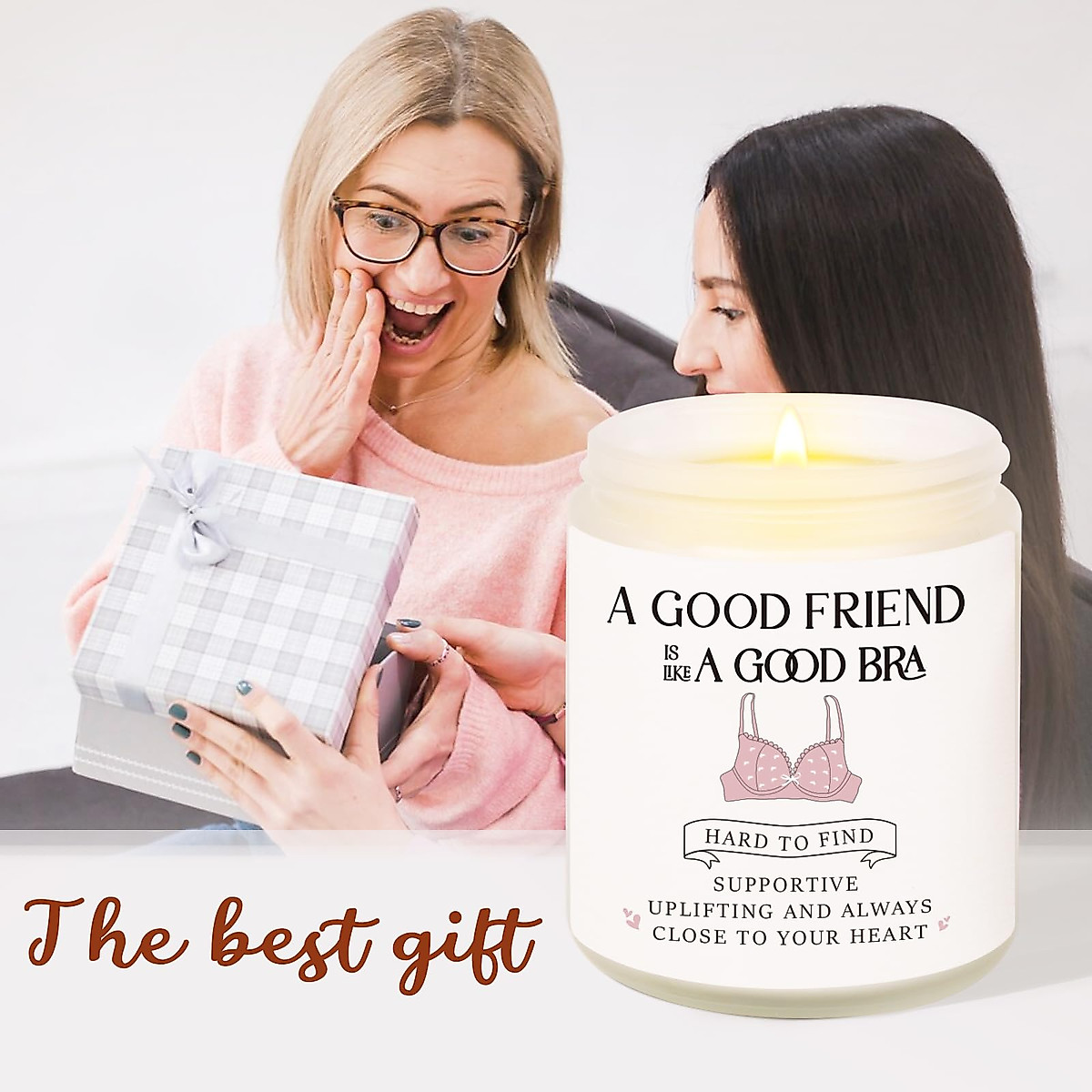 Good Friend Gifts for Women, Best Friends Birthday Gifts, Friendship Gifts for Women, Best Friend Candle(7oz), Christmas Gifts for Friends, Female, Soul Sister, Bestie, BFF