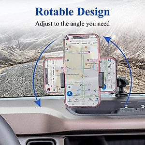 JHD-TOGO for Bronco Dash Phone Holder, Phone Mount for Ford Bronco 2021 2022 2023 2024 2/4 Door Accessories,360°Adjustable Phone Mount Interior Accessories