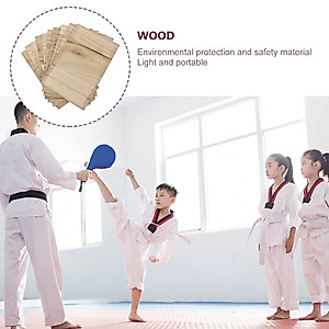 10pcs Taekwondo Breaking Board Rebreakable Kick Boards Performing Wooden Taekwondo Punching Boards Training Accessory for Kids Adult (0.3cm)