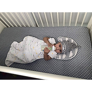 Pack n Play Sheets – Premium Pack and Play Sheets 4 Pack – 100% Super Soft Jersey Knit Cotton Playard Mattress Sheets – Portable Playpen Fitted Play Yard Mini Crib Sheet for Boy & Girl (24 x 38 x 5)