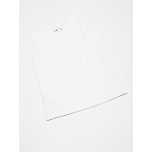 Under Armour Boys HeatGear Armour Sleeveless T-Shirt, White (100)/Black, Medium