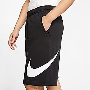 Nike Men's Sportswear Club Short Basketball Graphic, Black/White/White, X-Large