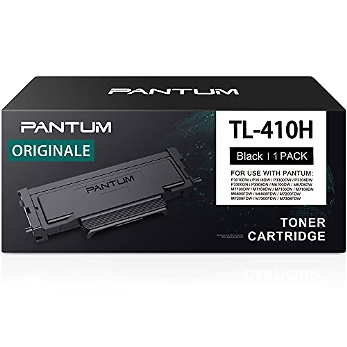Pantum TL-410H Black Toner with 3000 Page Yield Compatible with P3012, P3302, M6802, M7102, M7202 Series