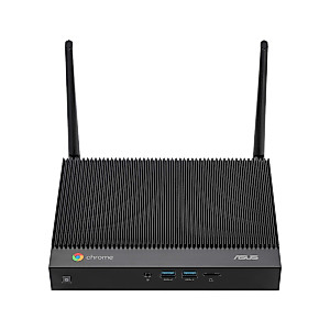 ASUS Aluminum Fanless Chromebox with Celeron 5205U, 4GB RAM, 32G eMMC Storage, Dual HDMI, Legacy RS232, Extended Power Switch, Gigabit LAN, WiFi 6, MicroSD Card Reader, VESA Mount, Chrome OS (Renewed)