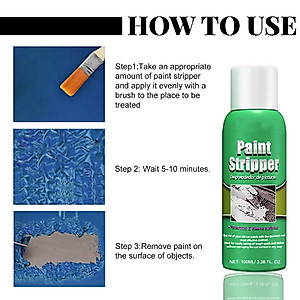 Efficient Paint Stripper, High Efficiency Paint Remover for Metal Surfaces, Strong Paint Remover, Automotive Paint Stripper, Power Paint Remover, Streak Free Paint Stripper (3)