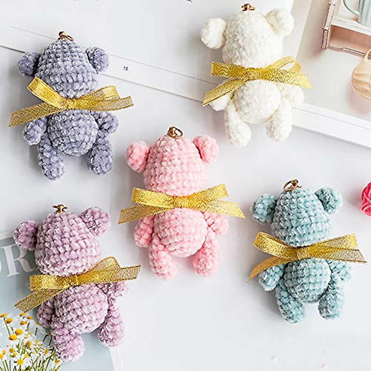 Chenille Velvet Yarn Light Gray Chunky Knit Yarn Chunky Chenille Yarn DIY Knit Yarn Crochet Scarf Soft Yarn Bulky Vegan Soft Yarn Polyester Crochet Thread 100g