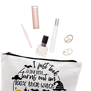 Inspired That Witch Sister Makeup Bag Travel Toiletry Bag Funny Witch Fan Gift Horror Movie Witchy Gifts for Women Best Friends Daughter Sister Friendship Graduation Birthday Halloween Christmas