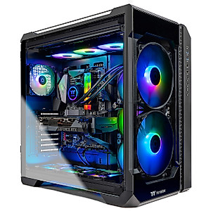 Thermaltake View 380 Liquid-Cooled PC (AMD Ryzen 7 5800X, RTX 3080, 16GB RGB 3600Mhz DDR4 ToughRAM RGB Memory, 1TB Gen4 NVMe M.2, WiFi, Win 10 Home) Gaming Desktop Computer V51B-X570-38V-LCS