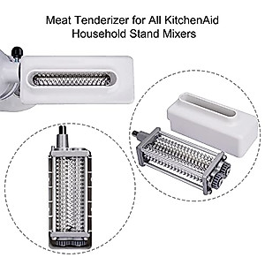 [UPGRADE] Meat Tenderizer Attachment for All KitchenAid Household Stand Mixers- Mixers Accesssories Meat Tenderizers No More Jams and Break