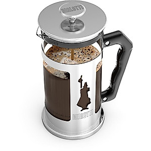 Bialetti French Press Coffee Maker, 8 Cup, Preziosa Stainless Steel