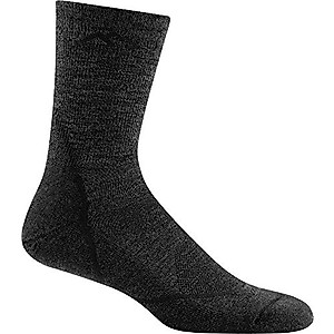 Darn Tough Men's Light Hiker Micro Crew Lightweight with Cushion Sock (Style 1972) - Black, Large