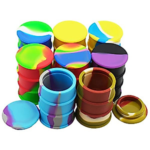 KUVIS 26ml Barrel Silicone Containers Concentrate Oil Non-stick Jars Food Grade (3)