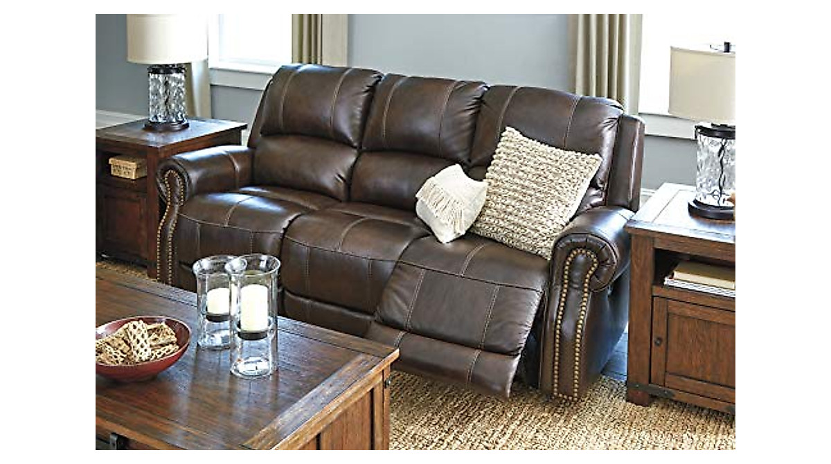 Signature Design Ashley Buncrana Power Reclining Sofa USB