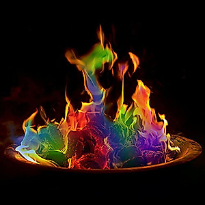 Magical Flames Fire Color Changing Fire Packets Color Fire Packets Camping Accessories Camping Gear Firecrackers Camping Gifts Party Festival Supplies Fireplace Supplies Outdoor Bonfire 1Pcs 30g