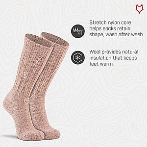 Fox River Norsk Crew Hiking Sock, Classic Ragg Wool, Memory-Knit Construction, Reinforced for Durability, Warm, Brown Tweed, X-Large