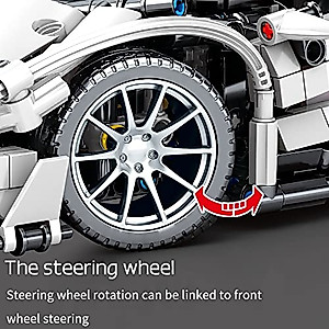 Mesiondy Building Blocks Toys Adults Kits, 1:14 MOC Building Set Sports Raceing Car Model for Boys Age 12-16 8-14，(1337 Pieces)