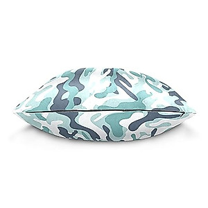 ZOEO Camo Camouflage Square Throw Pillow Covers Couch Decorative Pillow Cases Outdoor Sofa Cushion Cover Modern Decor for Bed Living Room 18" x 18"