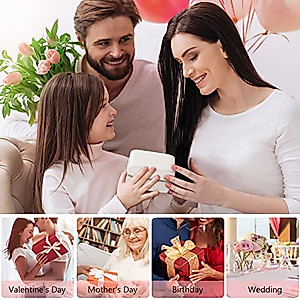 Emibele Travel Jewelry Box with Mirror, PU Leather Small Travel Jewelry Case, Travel Jewelry Organizer for Women Girls, Small Jewelry Travel Case for Rings, Earrings, Necklaces, Bracelet, White