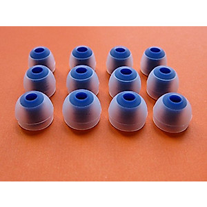 12pcs (CL-BL)- S/M/L Replacement Set Earbuds Eartips Compatible with Plantronics Backbeat Go 3 Wireless in Ear Earphones Headphones